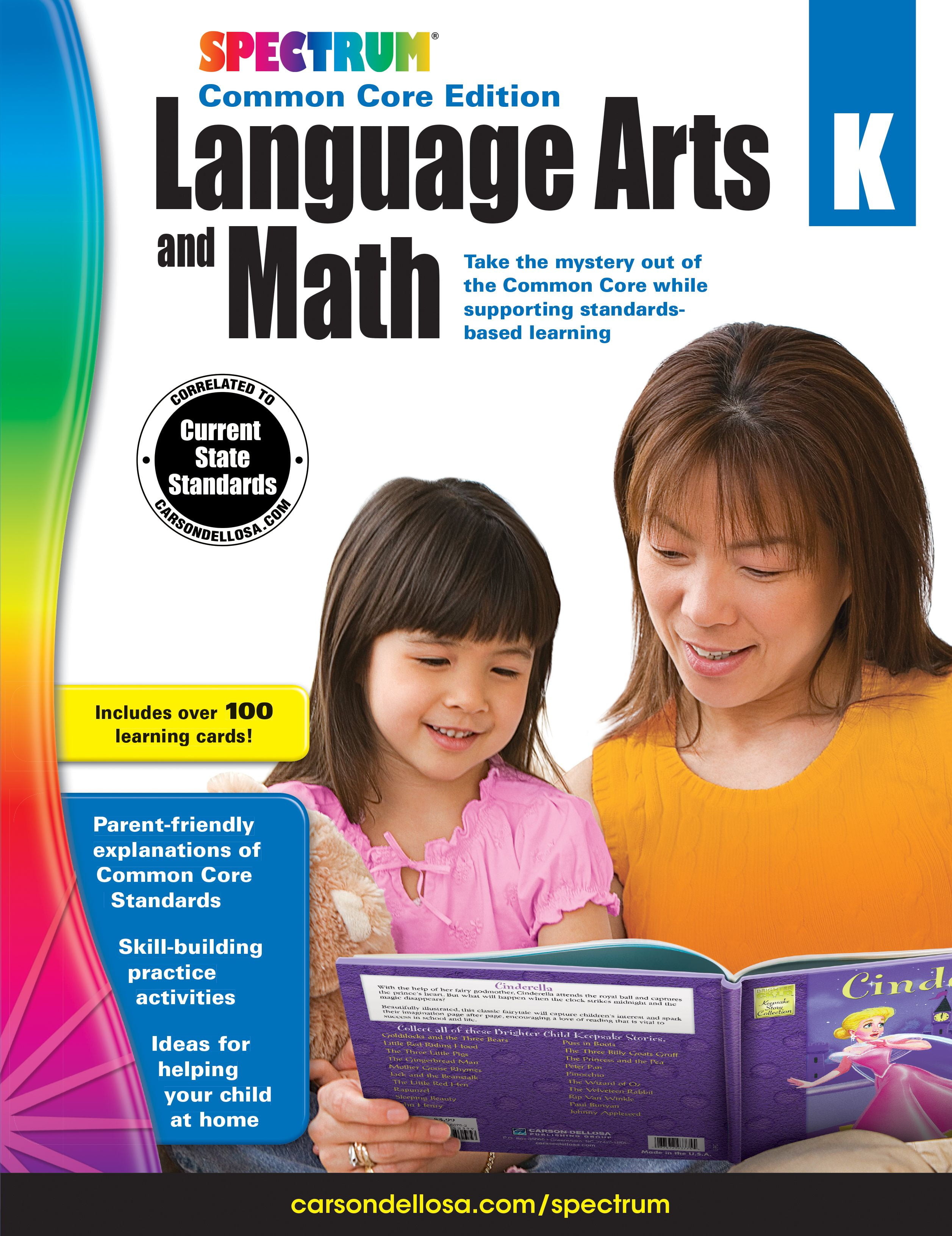 Spectrum Language Arts and Math, Grade K: Common Core Edition ...