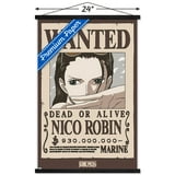 One Piece - Nico Robin Wanted Poster Wall Poster with Magnetic Frame ...