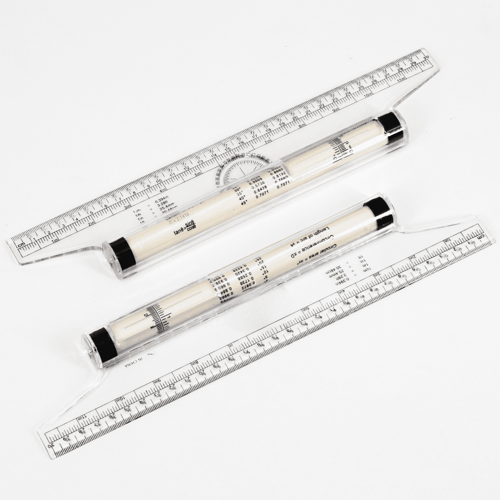 Regla paralela de 30 cm, regla de dibujo con rodillo, regla de ...