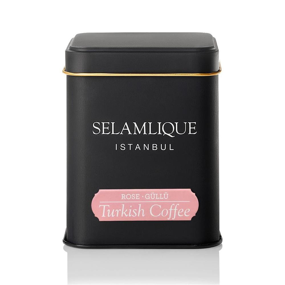 Selamlique Turkish Coffee with Rose, Traditional Turkish Coffee, Powder ...