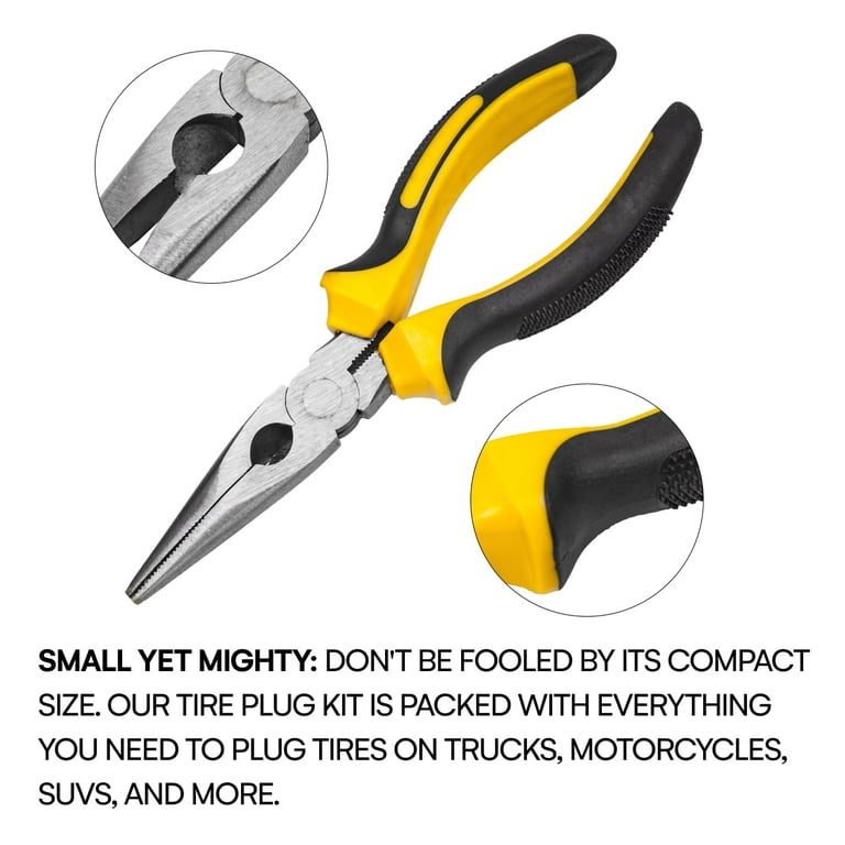 Tire Plug Kit Heavy Duty Professional Boulder Tools Compact Tire Repair ...