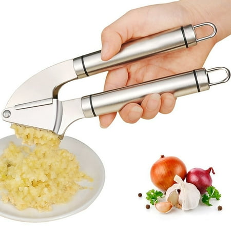 Stainless Steel Durable Garlic Press And Ginger Mincer, and Garlic Skin ...