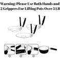 TOPOKO Stainless Steel Retriever Tongs / Gripper Clip for Hot and Cold ...