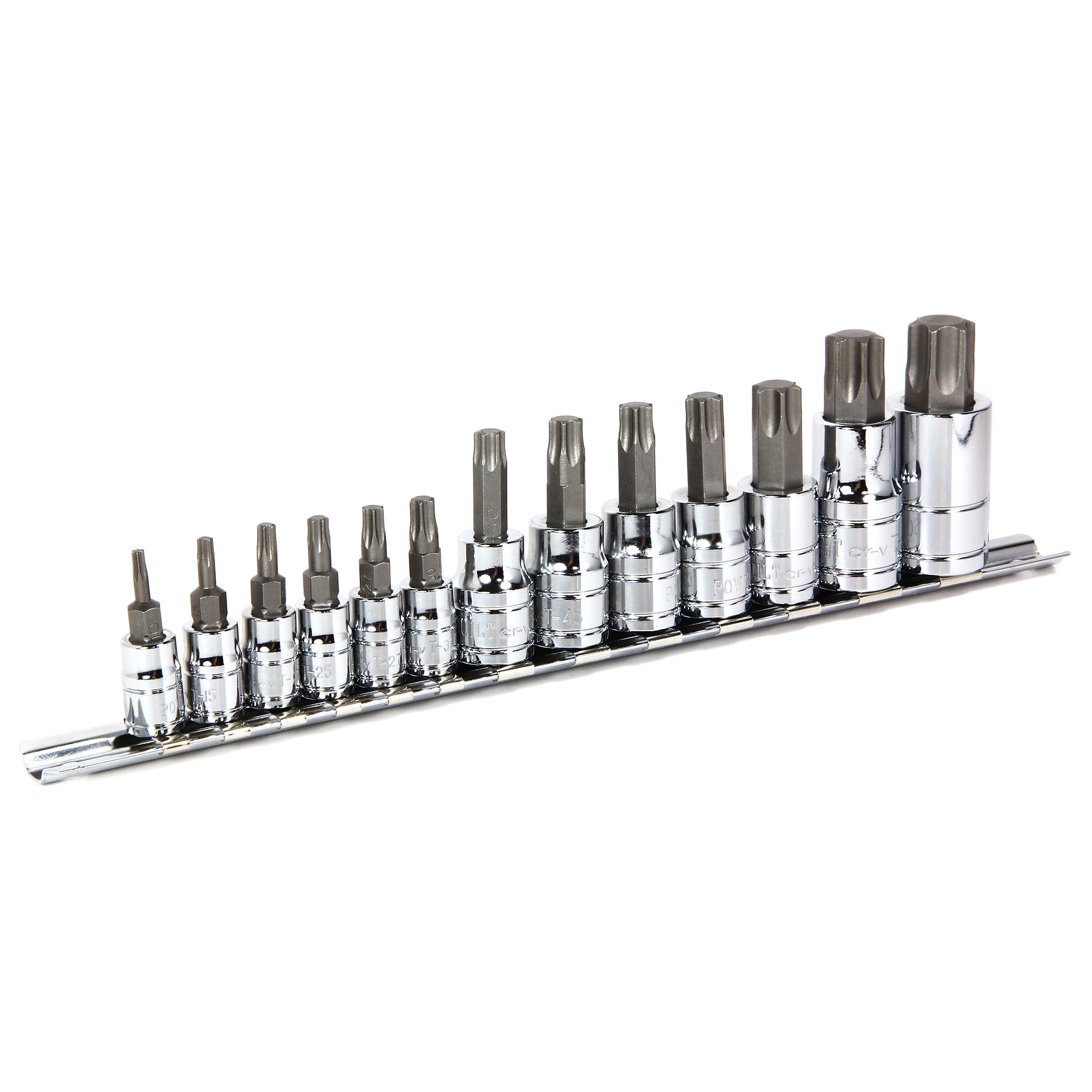 Powerbuilt 13 Piece Star Bit Socket Set - 940146 - Walmart.com