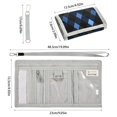 Blue and Blue Rhombus Trifold Wallets Card Holders Coin Pockets with ...