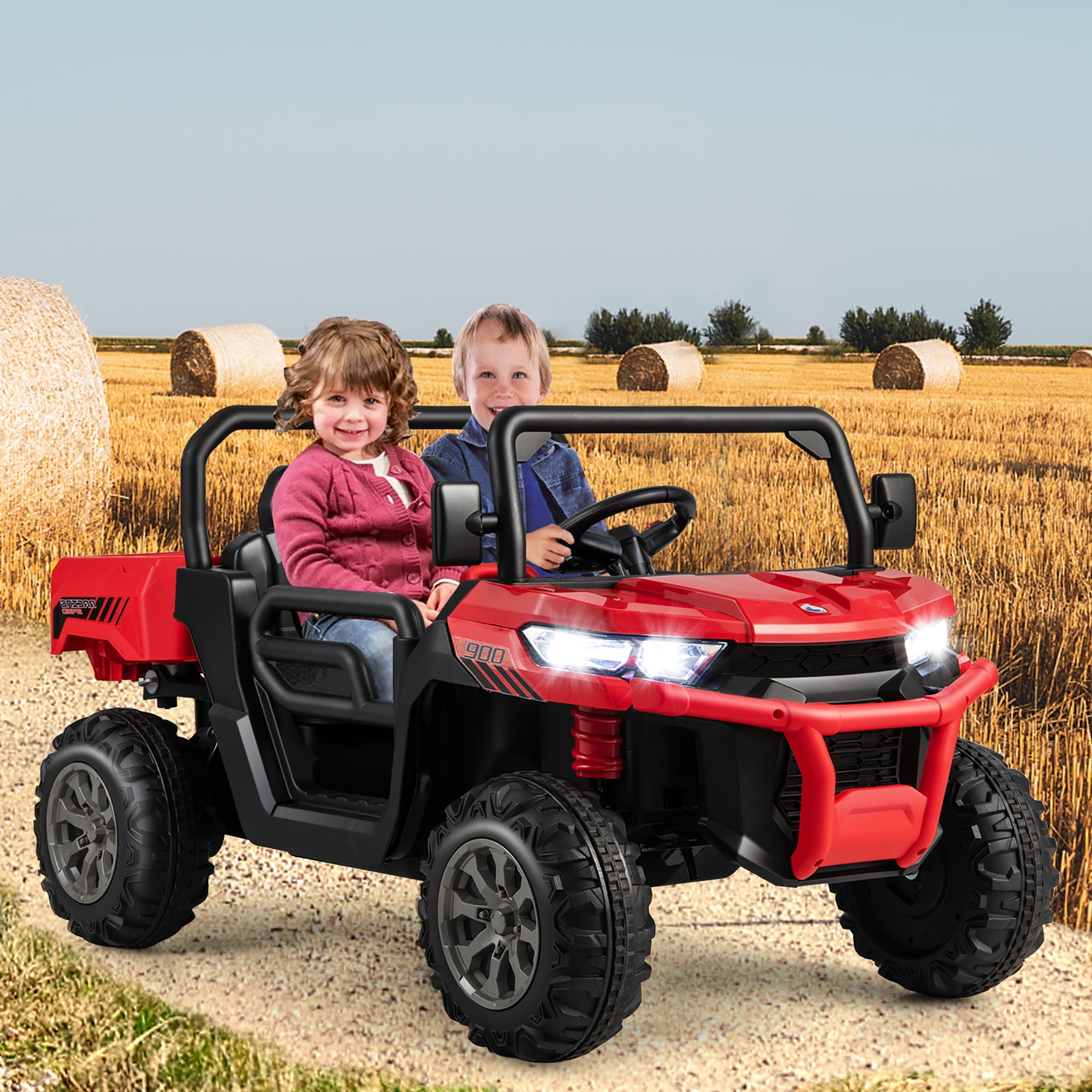 Click here for Gymax 24v Kids Ride On Dump Truck 2-Seater Electri... prices