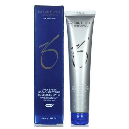 ZO Skin Health Daily Sheer Broad Spectrum Sunscreen SPF 50 1.5oz/40ml ...