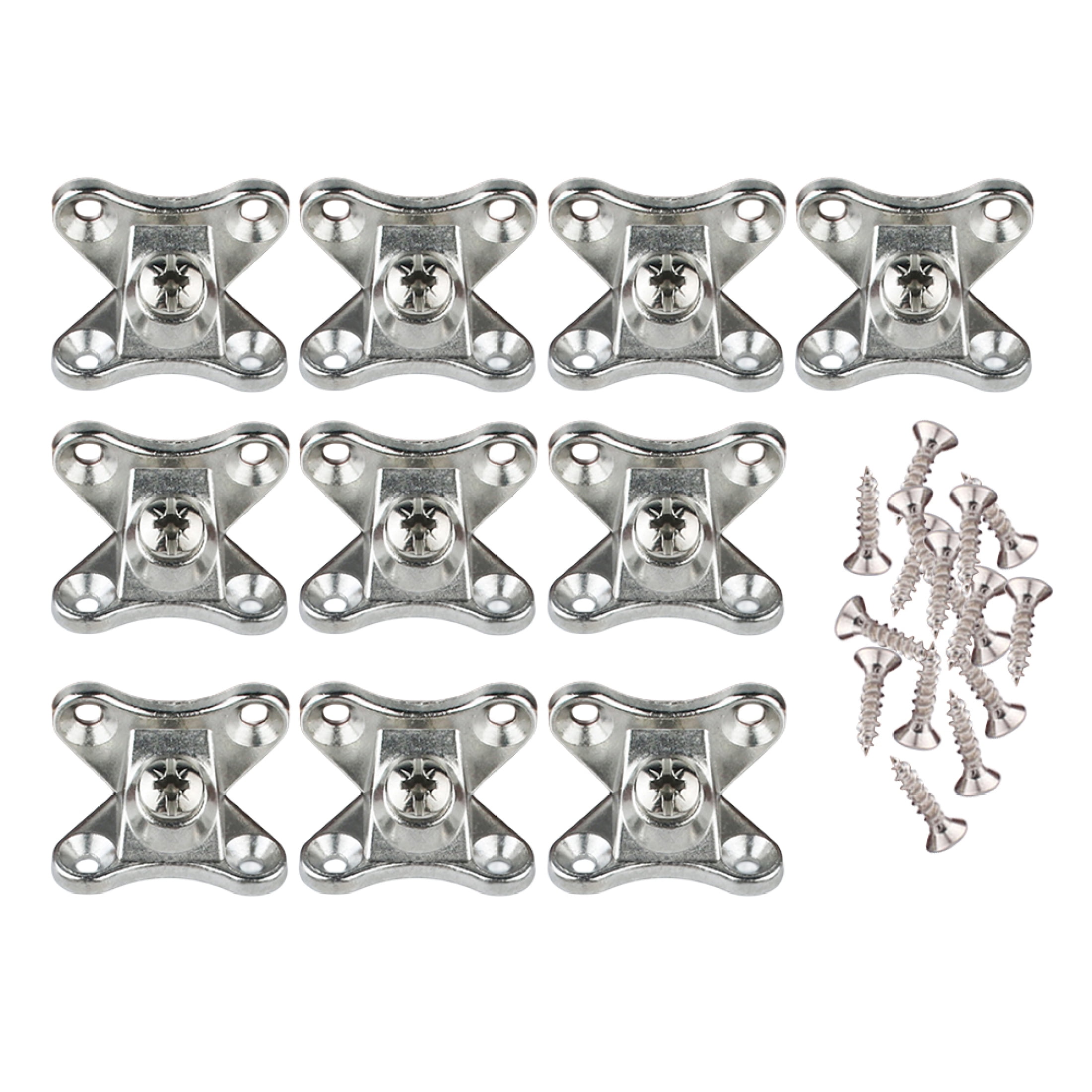 EUBUY 10 Pieces of Removable Zinc Alloy Corner Braces Right Angle L ...