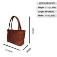 Women's Brown Genuine Leather Laptop Satchel, Computer Shoulder Tote ...