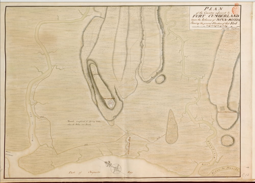 1000 piece puzzle-Map Canada|New Brunswick|Fort Beauséjour National ...