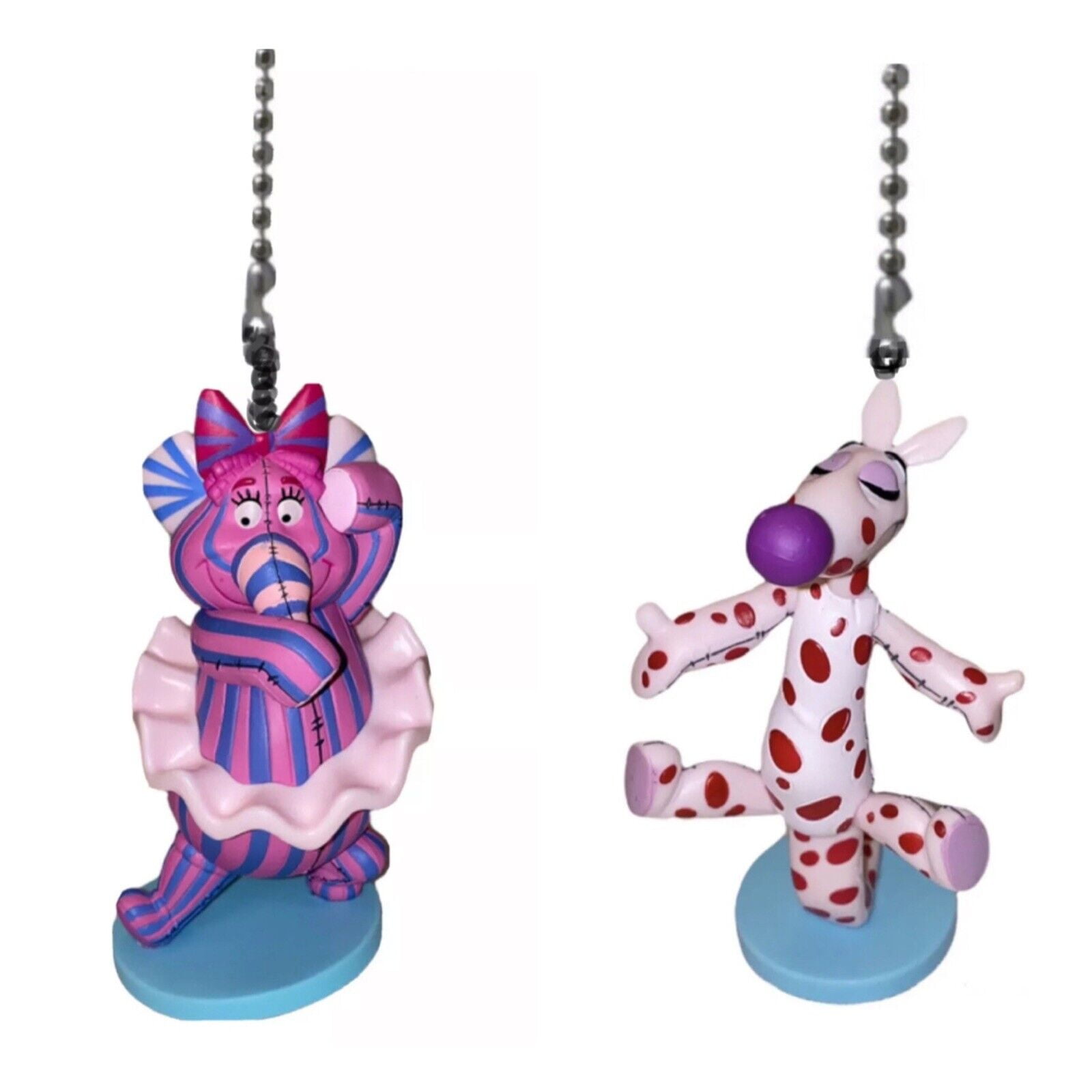 Heffalump Woozle Lumpy & Woozle Pink Polka PVC Fan Lamp Pull Chain ...