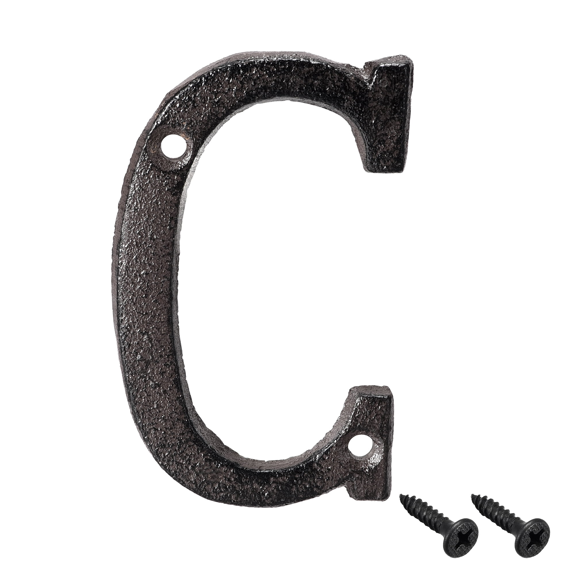 House Letter 3 Inch Cast Iron Letter C for Home Hotel Mailbox Address ...