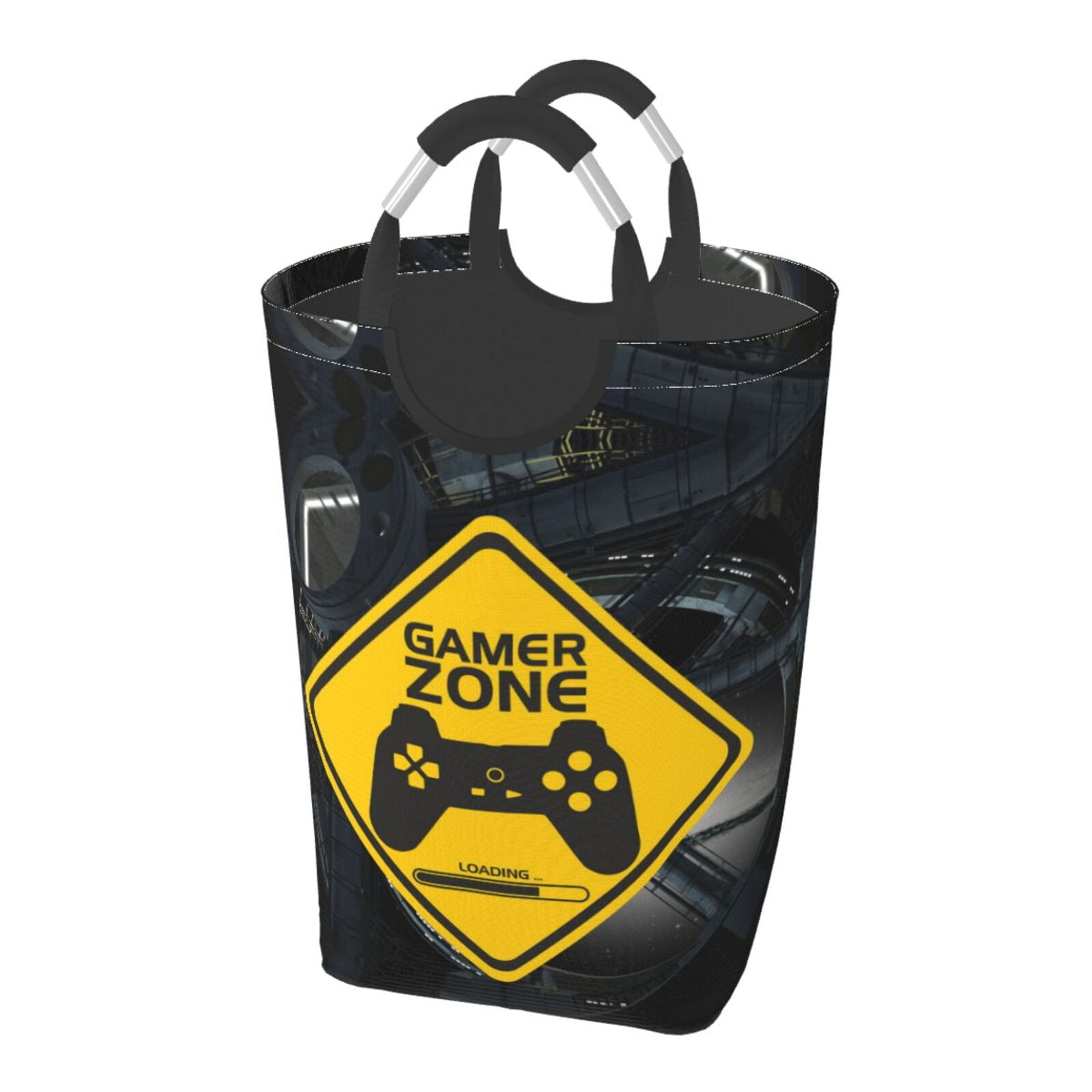 XMXT Large Collapsible Laundry Hamper, Game Player Zone Warning Signs ...