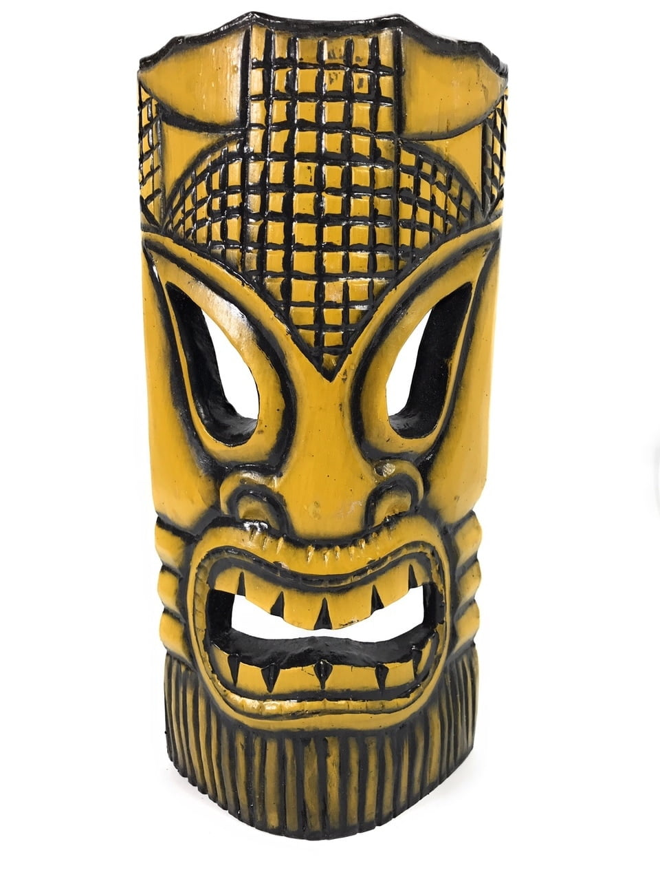 Tropical Tiki Mask 12" - Burnt Finish - Faux Bamboo | #dpt53630 ...