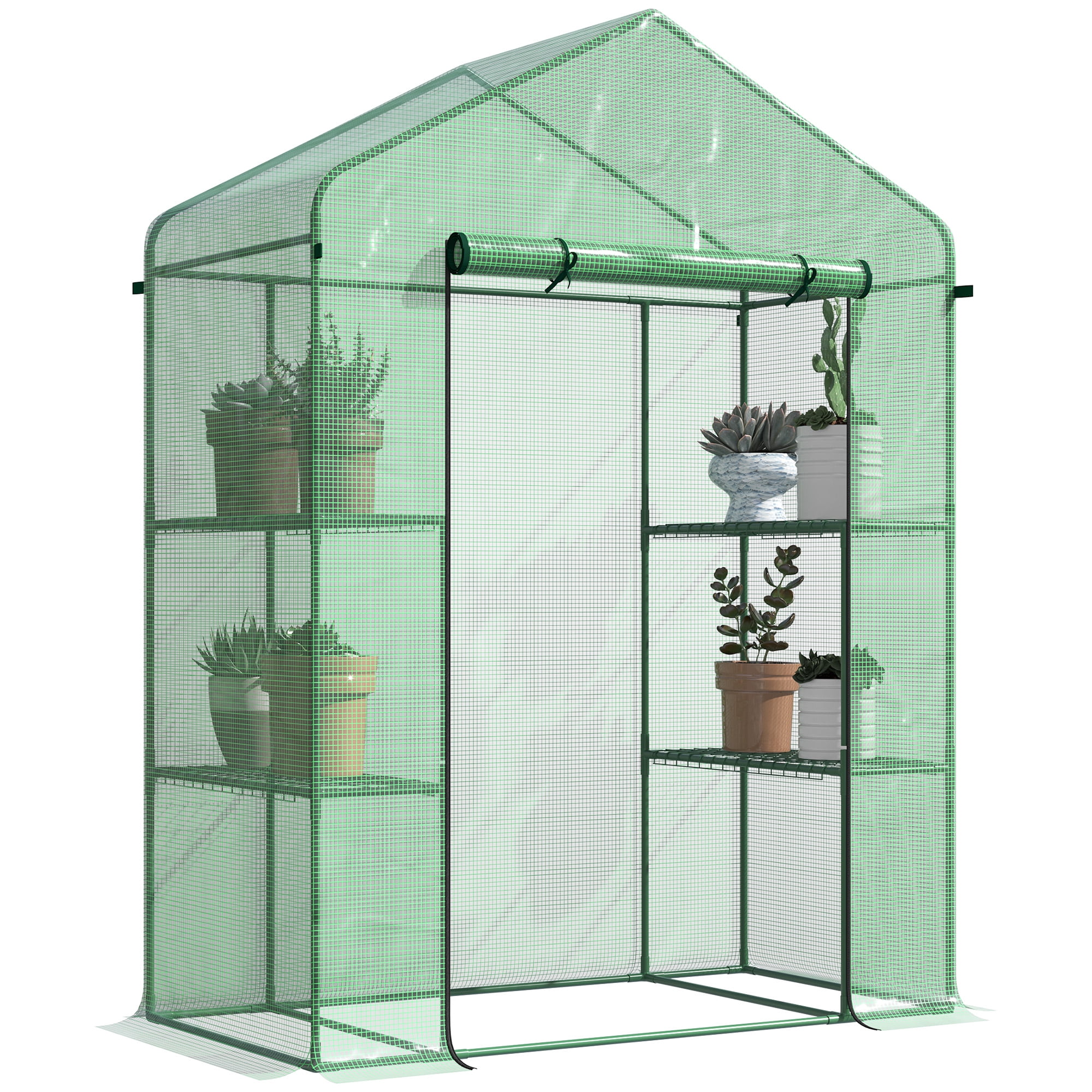 Click here for Outsunny Mini Greenhouse  Walk-In Greenhouse With... prices