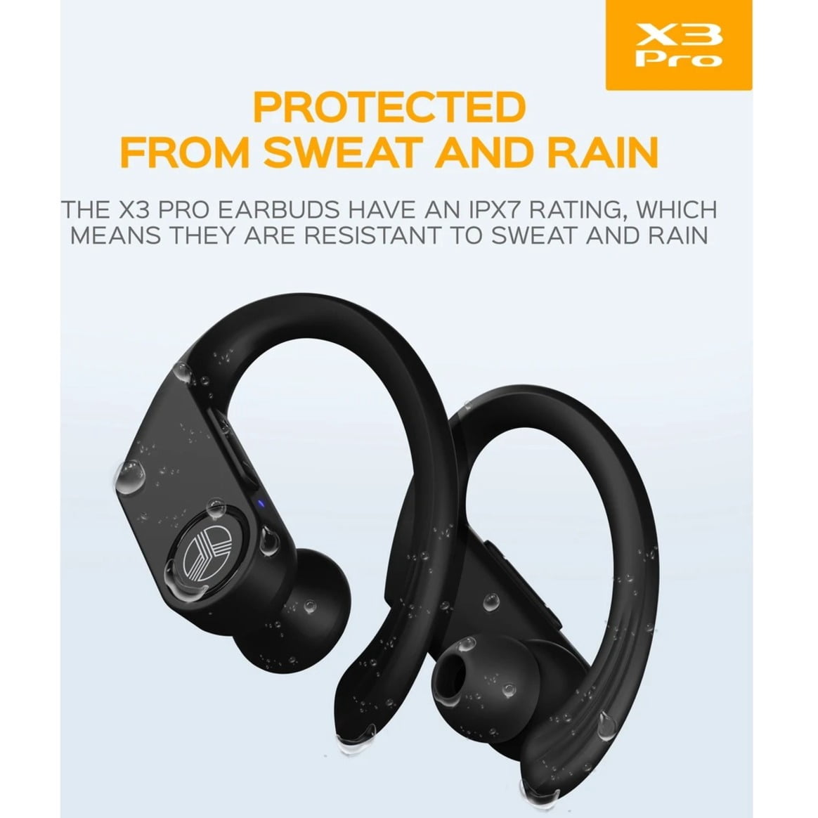 Buy Treblab X3 Pro - True Wireless Earbuds with Earhooks - 45H Battery ...