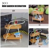 Mini Storage Stand for Decor White Mini House Furniture 4.5 x 3.1 ...