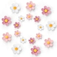 18Pcs flower fridge magnets, 3D cute resin decoive magnets for ...