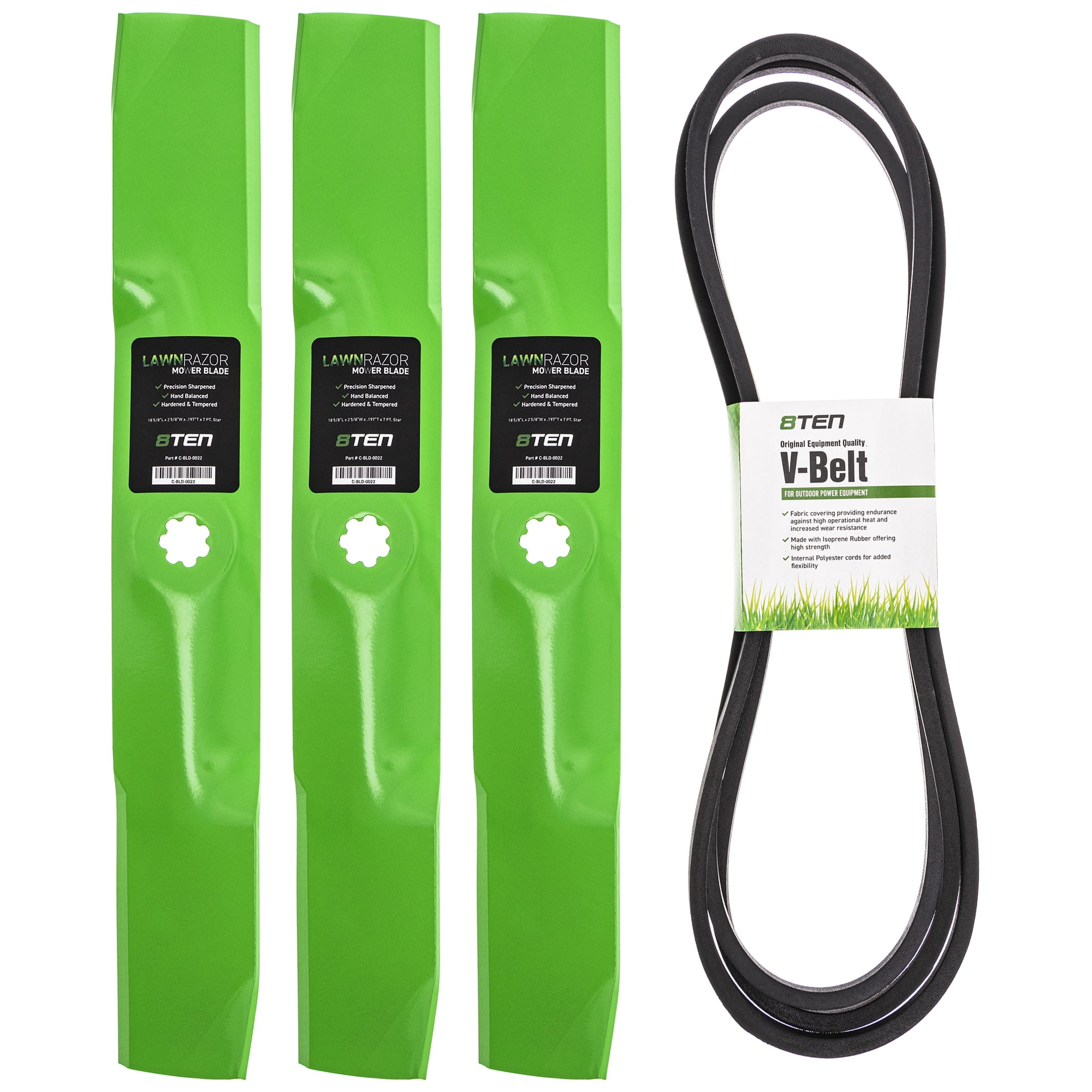 Deck Kit Blade Belt for John Deere D170 G110 190C LA150 LA175 GX21395 ...
