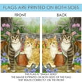 Toland Home Garden Purrfect Garden Flower Cat Flag Double Sided 12x18 ...