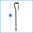 Medline Aluminum Offset Walking Cane is Portable and Lightweight ...