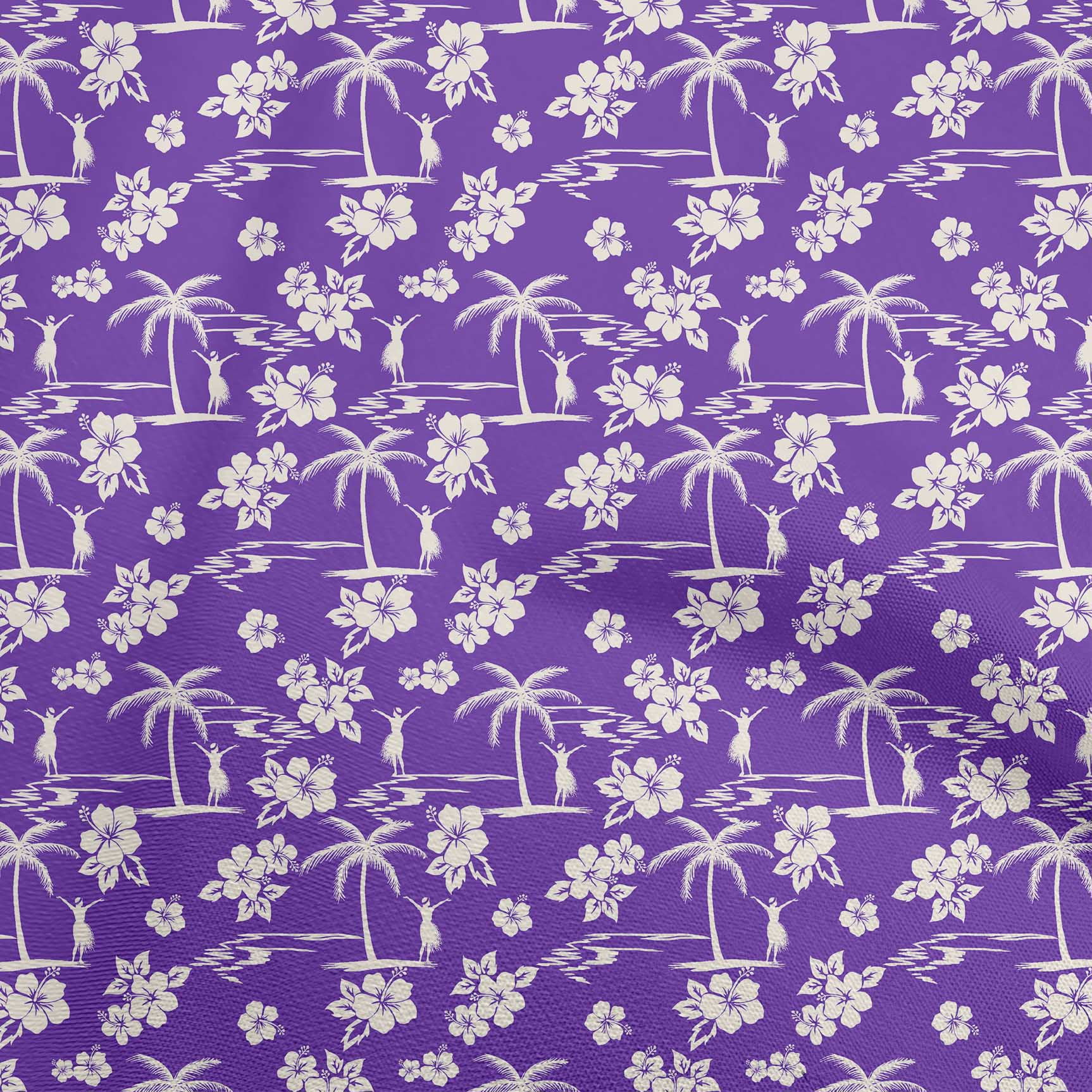 oneOone Cotton Flex Violet Fabric Tropical Sewing Craft Projects Fabric ...