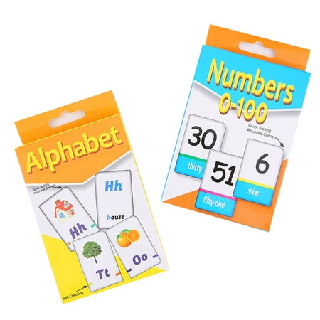 Cheers Children English Alphabet Arabic Numbers Learning Flashcard ...