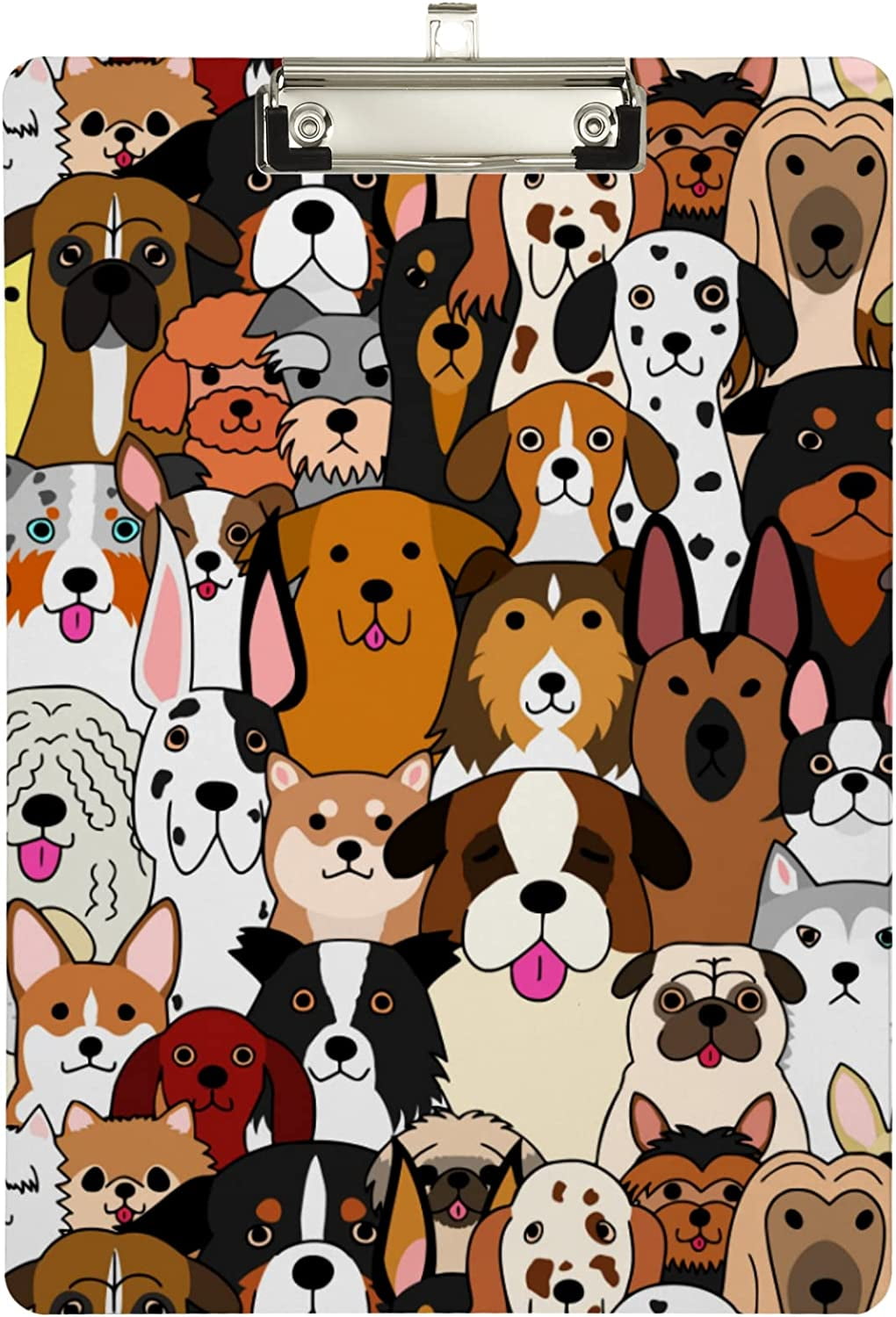 FMSHPON Colorful Dogs Clipboard Hardboard Wood Nursing Clip Board and ...