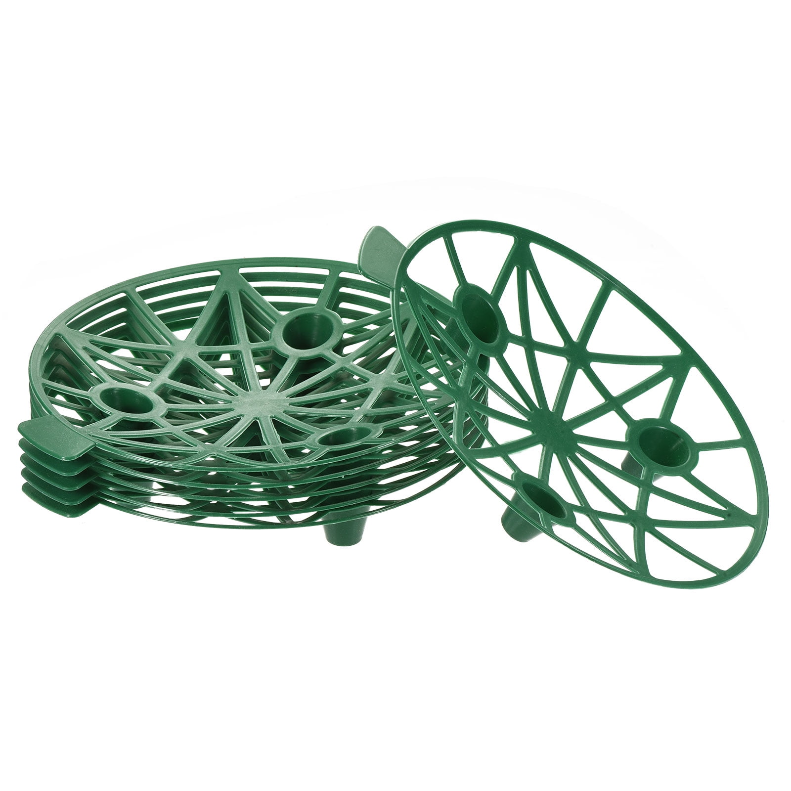 Uxcell Plastic Garden Supports Cage Holder Stand Plant Cradle, Green 6 ...