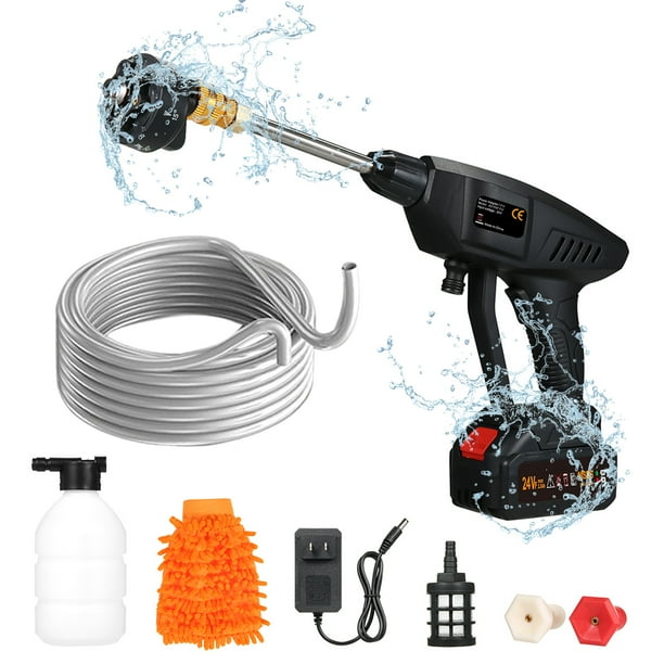 Amdohai 6-in 1 spray Cordless Power Washer 60Bar 300W High Power Washer ...