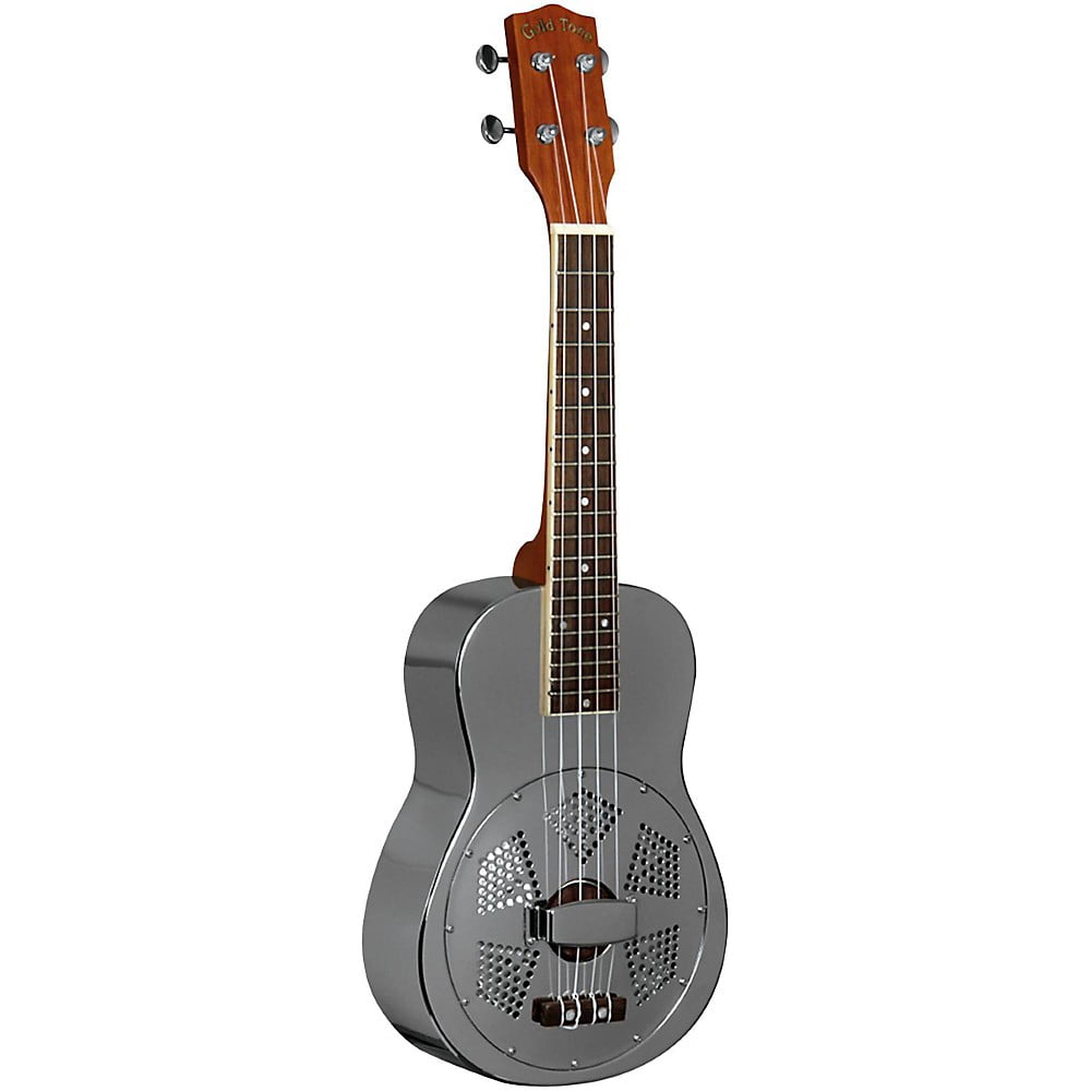 Gold Tone ResoUke Resonator Ukulele Brushed Metal - Walmart.com ...