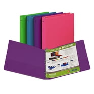 Wilson Jones ACCOHIDE Round Ring Binder, 1/2", Assorted Colors ...