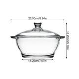 Kitchen Glass Stew Pot Braised Kitchen Cookware Stove Cooking Pot with ...