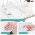 42 Inch Round Clear Table Pad Protector 1.5mm Thick Plastic Vinyl ...
