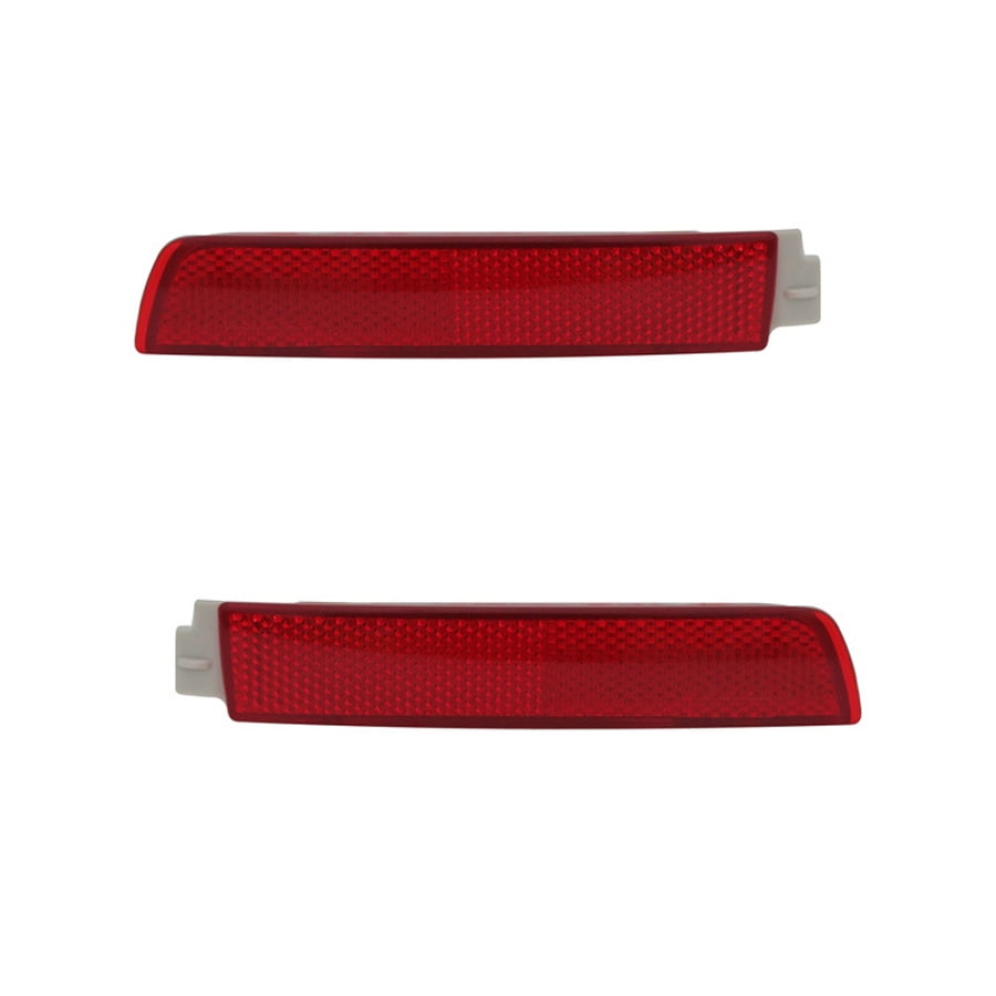 Pair Rear Bumper Reflector Light Covers For Nissan Sentra 2013-2018 ...