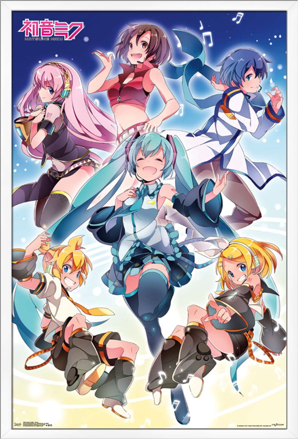 Hatsune Miku - Group Wall Poster, 22.375" x 34", Framed - Walmart.com