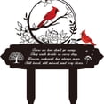 Cemetery Decorations for Grave, Metal Memorial Grave Markers, Cardinal ...