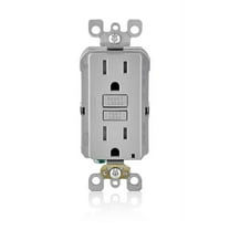 Leviton Gfci Outlet 15A 125V Polycarbonate Nema 5-15R Duplex Gray ...