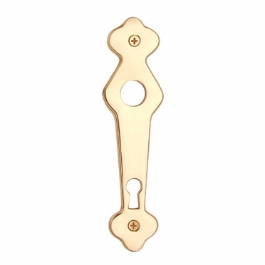 Door Back Plate Antique Brass Beaded With Keyhole 7 1/4" H Set of 2 ...
