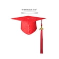 2024 Academic Mortarboard Bachelor Caps Graduation Costume Unisex ...