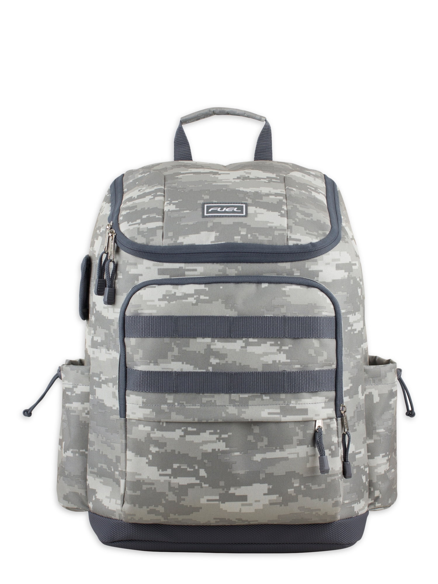 Fuel Unisex Outdoor Cargo Top Loading Backpack, Gray Static Camouflage ...