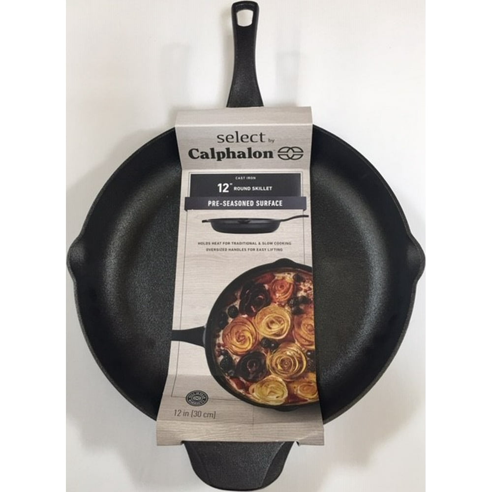 Calphalon Cast Iron 12" Round Skillet - Walmart.com - Walmart.com
