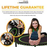 LEAPS & REBOUNDS 40" Mini Fitness Trampoline & Rebounder for Adults ...