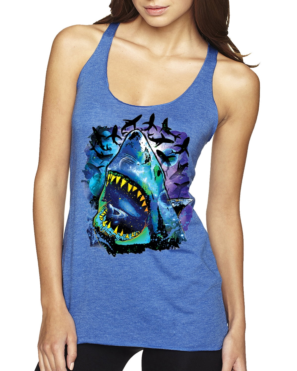 Great White Shark Species in Ocean | Womens Fishing Premium Tri-Blend ...