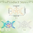 18Pcs 3 Colors 201 Stainless Steel Pendants Ion Plating(IP) Rainbow ...