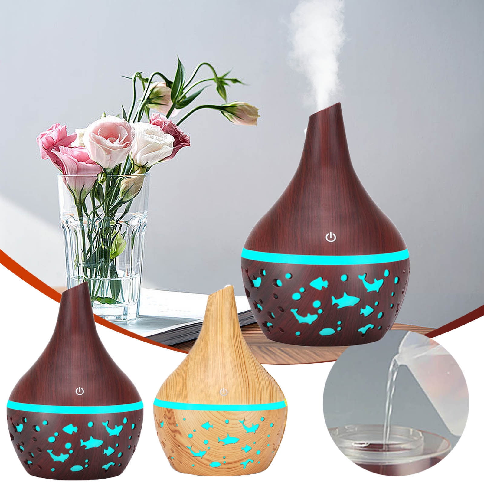 Click here for Iuhan 2pcs Aroma Oil Diffuser  Wood Grain Essentia... prices