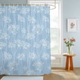Bathroom Shower Curtain Farm Wildflowers Dandelion Waterproof Shower ...