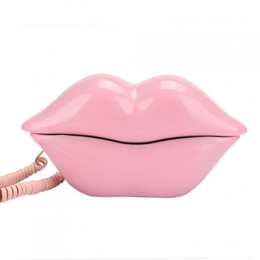 Fdit Corded Telephone - Novelty Lip Phone Funny Lip Telephone Red Mouth ...
