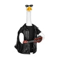 Big White Goose Rock Star Costume Set, Black Leather Jacket T Shirt ...