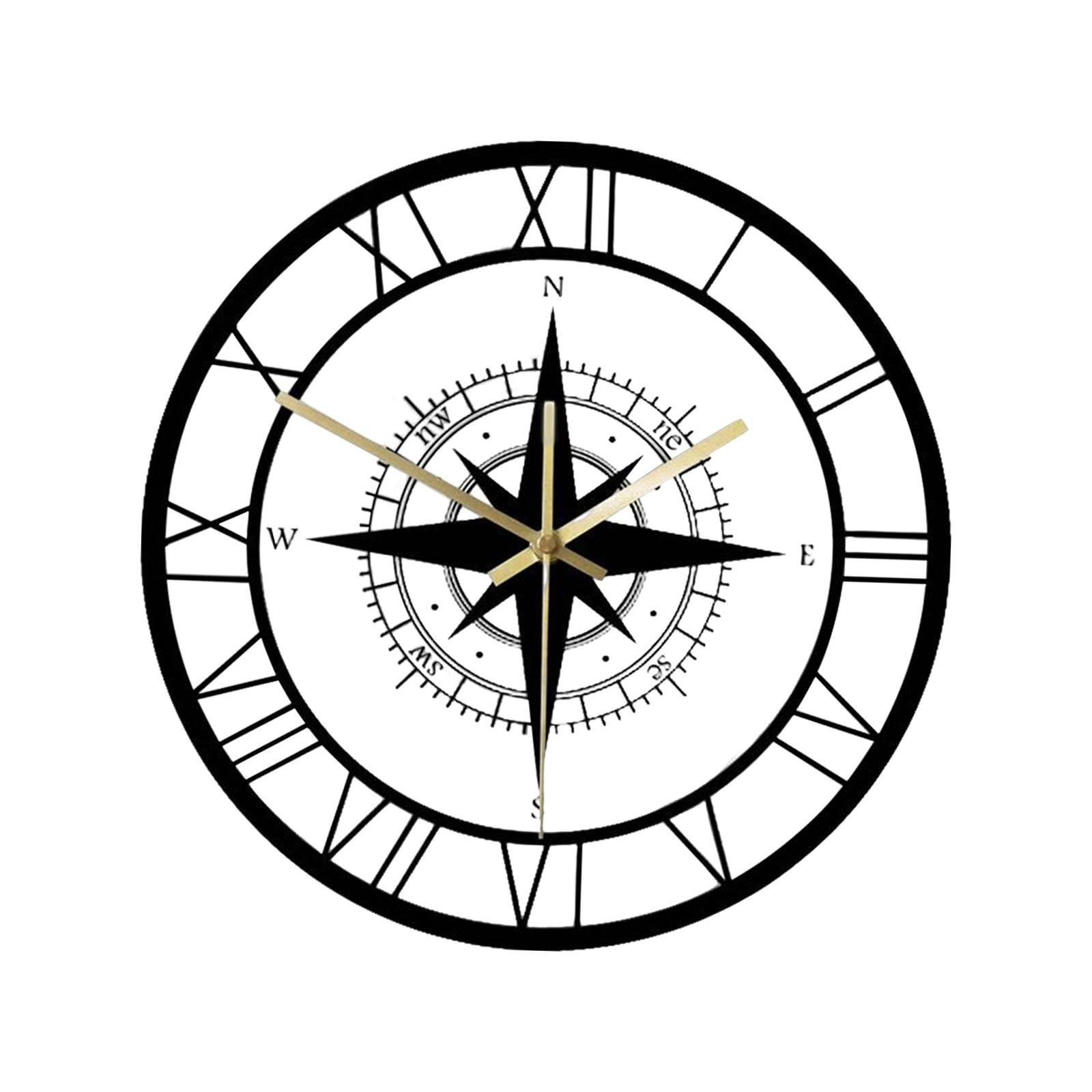 Direction Wall Clock Wall Hanging Minimalist Decorative 30cm - Walmart.com
